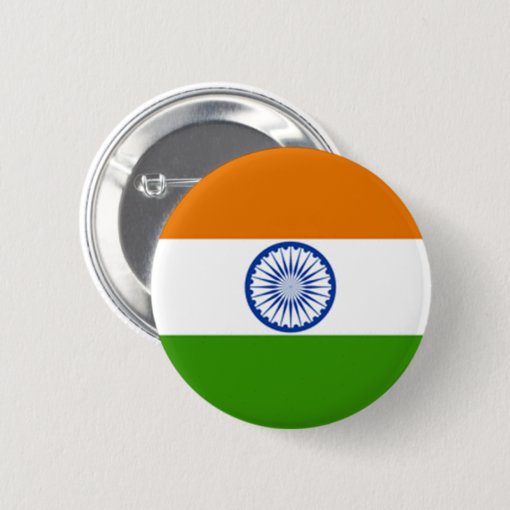 Indian Flag Pinback Button | Zazzle