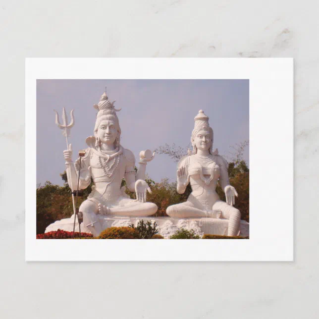 Indian God - Shiva and his wife - Parvati Postcard | Zazzle