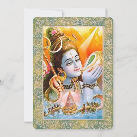 Indian Gods/Lord Shiva - Invitation Card | Zazzle.com