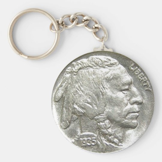INDIAN HEAD NICKEL KEYCHAIN | Zazzle.com