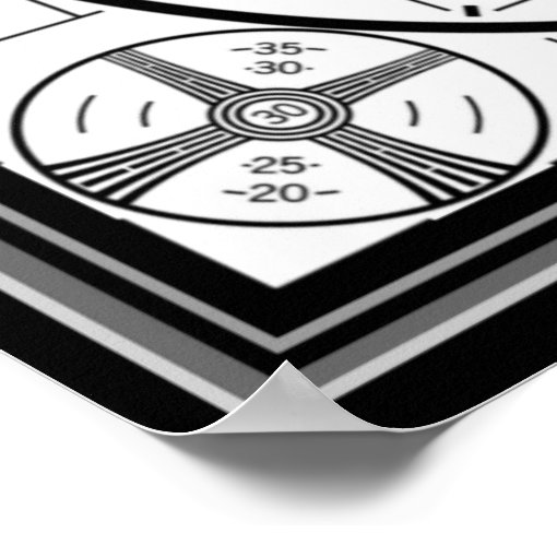 Indian Head Test Pattern 16 x 20 Poster | Zazzle