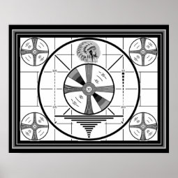 Indian Head Test Pattern 16 x 20 Poster | Zazzle