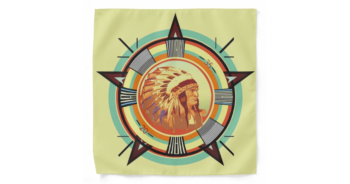 Indian Head Test Pattern Bandana | Zazzle