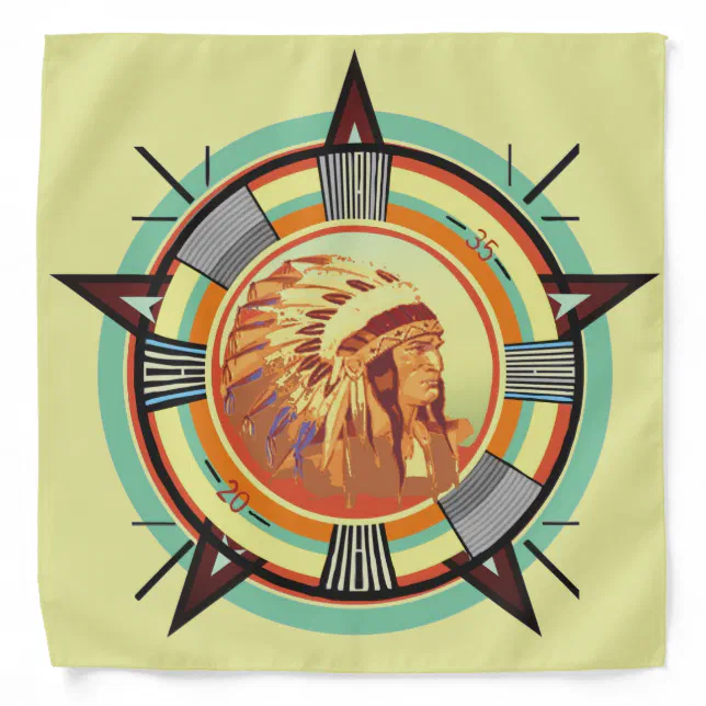 Indian Head Test Pattern Bandana | Zazzle