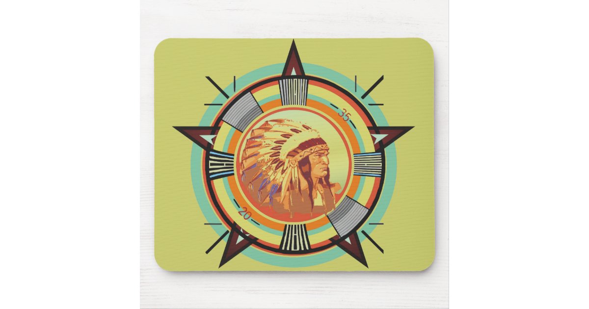 Indian Head Test Pattern Mouse Pad | Zazzle