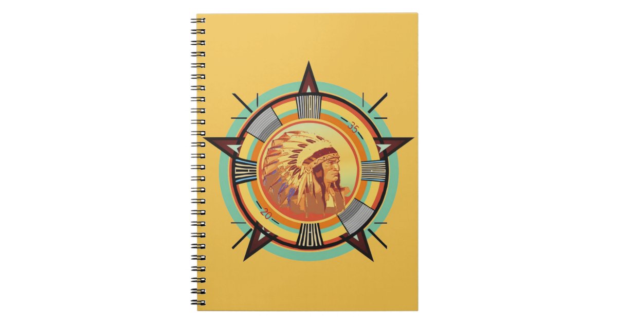 Indian Head Test Pattern Notebook | Zazzle
