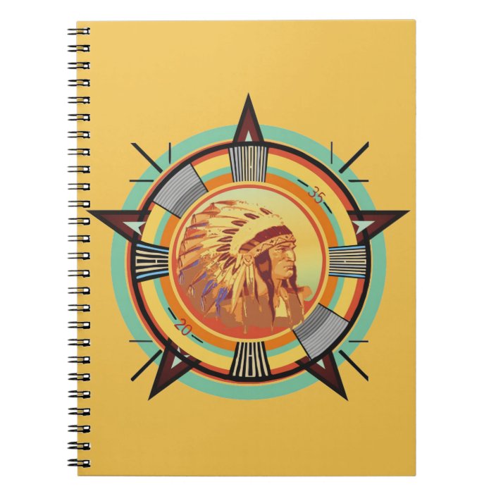 Indian Head Test Pattern Notebook | Zazzle.com