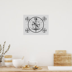 Indian Head Test Pattern Poster | Zazzle