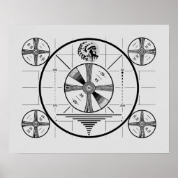Indian Head Test Pattern Poster | Zazzle