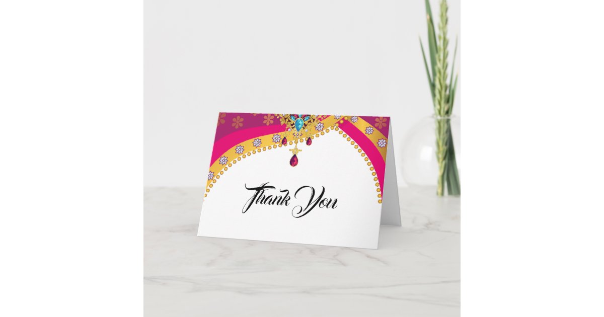 Indian Hindu Wedding Thank You Card | Zazzle