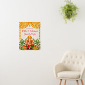 Indian Housewarming welcome sign Indian Pooja sign | Zazzle