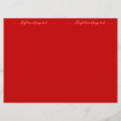 Indian Inspired Bi-fold Wedding Program Red & Gold | Zazzle