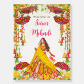 Indian Mehndi posters & Mehndi Welcome signs | Zazzle