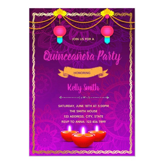 Indian party theme invitation | Zazzle.com