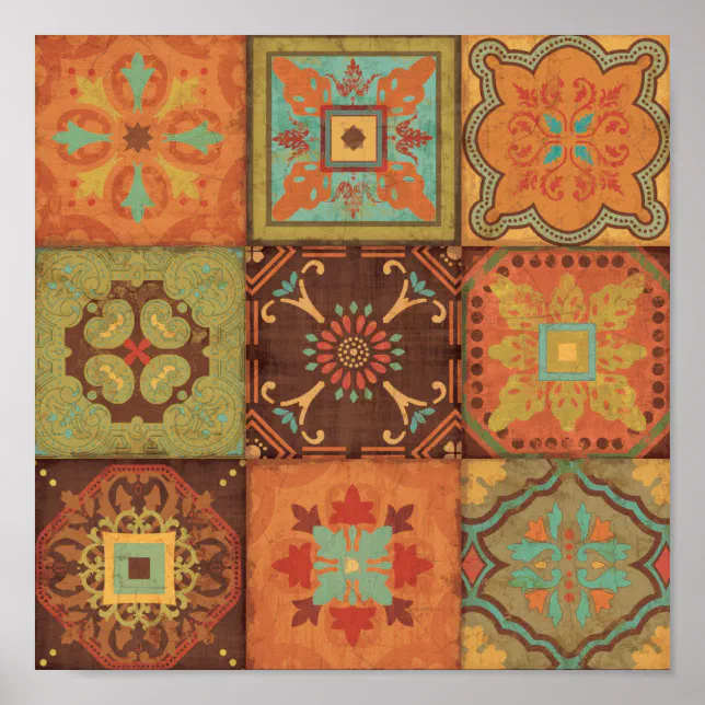 Indian Patterns Poster | Zazzle