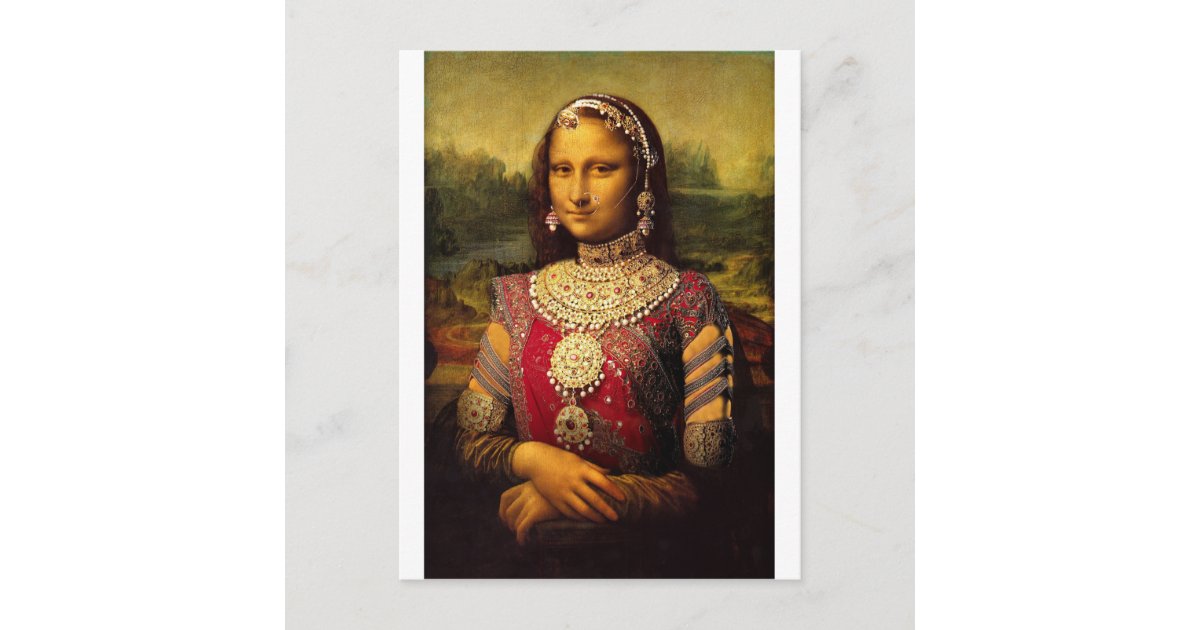 Indian Royal Monalisa Postcard | Zazzle