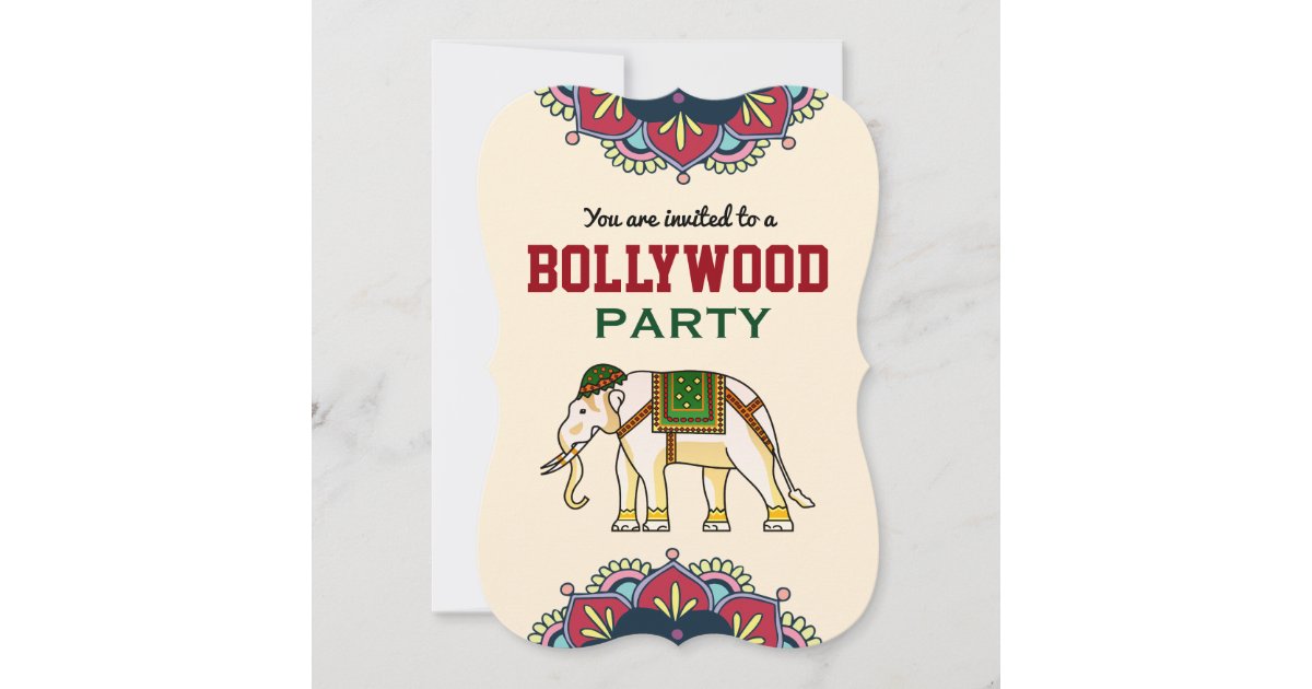 Indian Style Bollywood Party Birthday Invitation | Zazzle