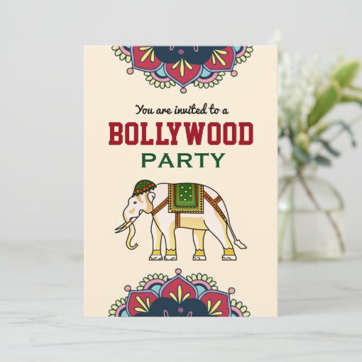Indian Style Bollywood Party Birthday Invitation | Zazzle