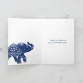 Indian Themed Elephants Personalized Wedding Card | Zazzle