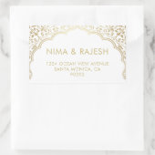 Indian Wedding Address Labels, Wedding Stickers | Zazzle
