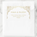 Indian Wedding Address Labels, Wedding Stickers | Zazzle