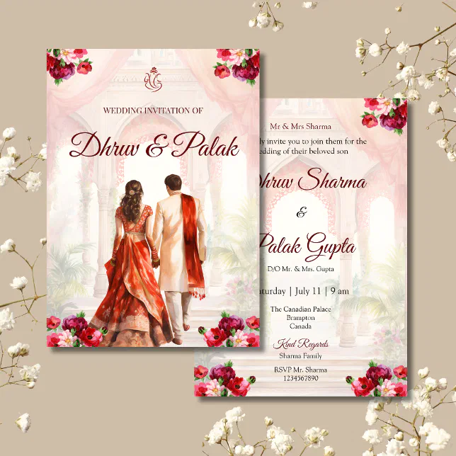 Indian wedding invitation Hindu wedding invitation | Zazzle