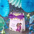 Indian wedding Mehndi purple cute bridal couple Favor Boxes | Zazzle