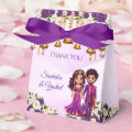 Indian wedding Mehndi purple cute bridal couple Favor Boxes | Zazzle