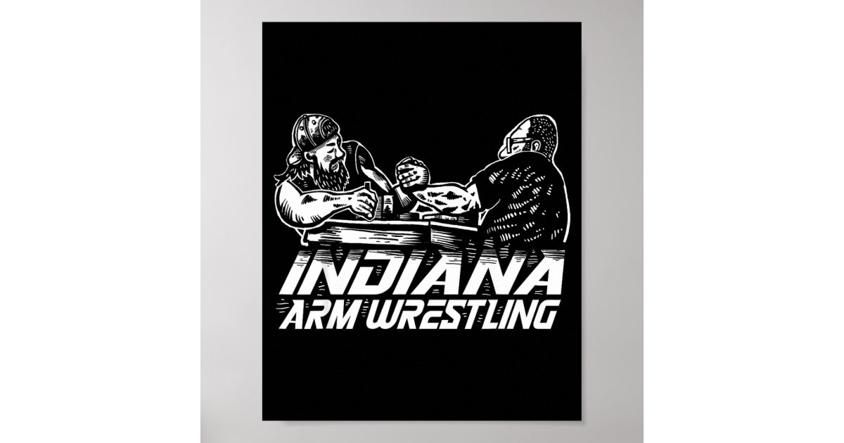 Indiana Arm Wrestling Poster | Zazzle
