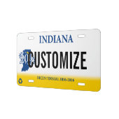 Indiana Custom License Plate | Zazzle