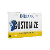 Indiana Custom License Plate | Zazzle