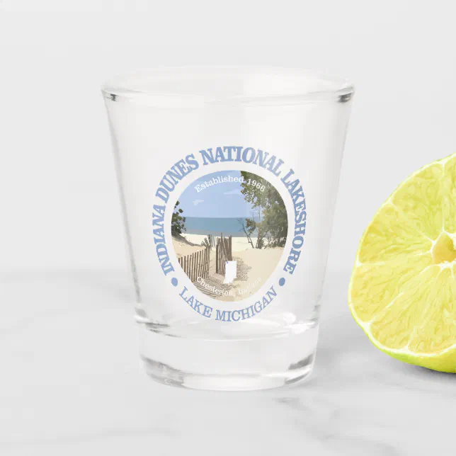 Indiana Dunes National Lakeshore Shot Glass | Zazzle