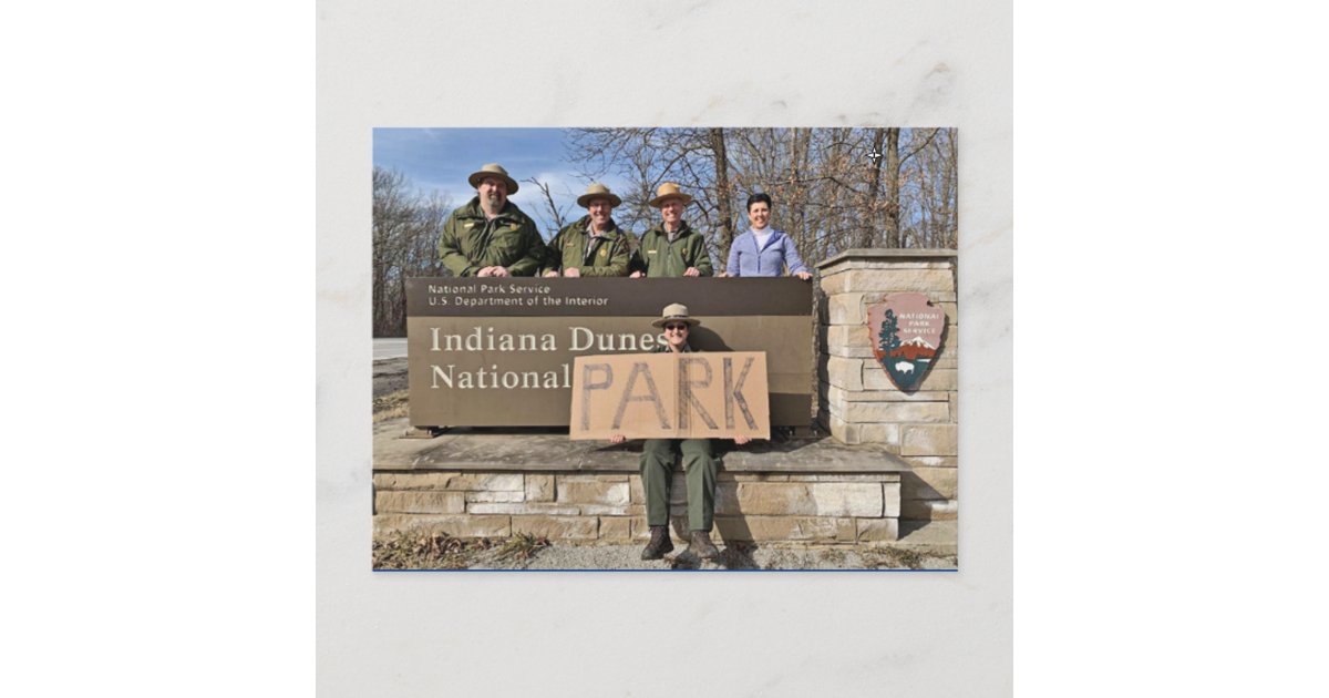 Indiana Dunes National State Park Sign Postcard | Zazzle