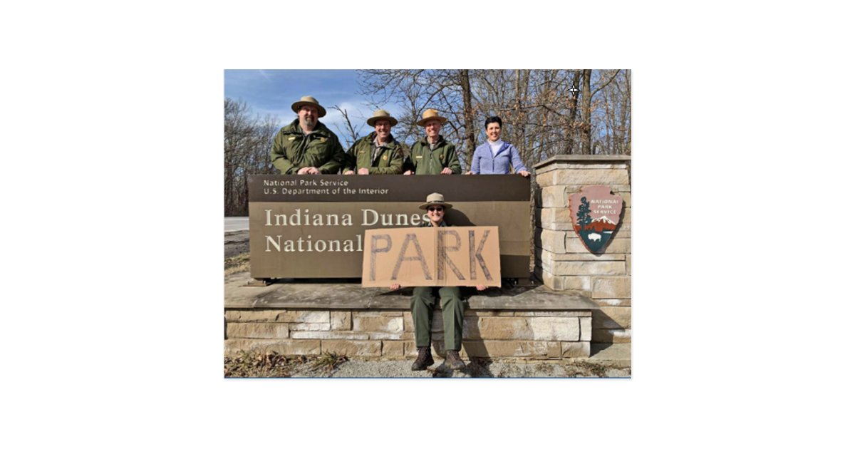 Indiana Dunes National State Park Sign Postcard | Zazzle.com