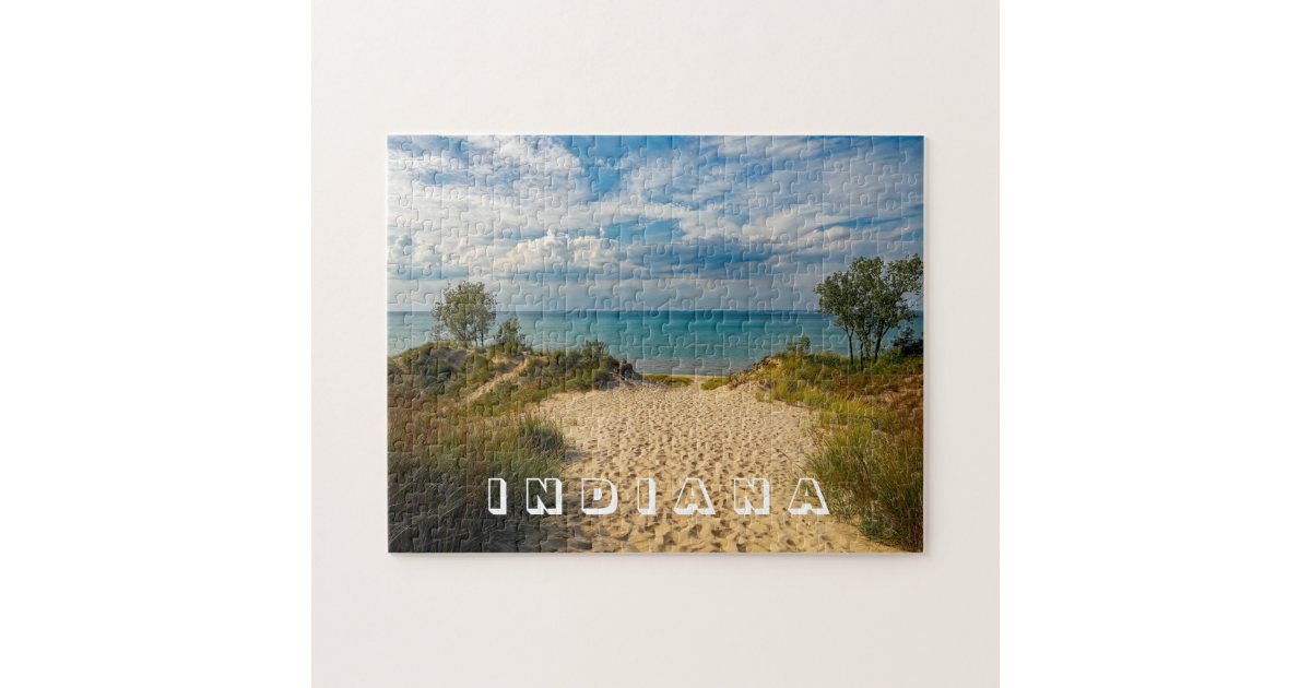 Indiana Dunes State Park Beach Photo Jigsaw Puzzle | Zazzle