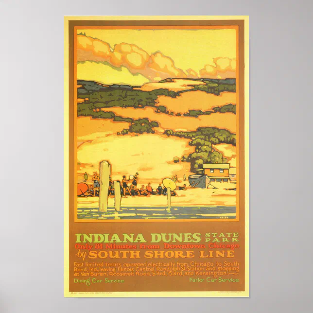Indiana Dunes State Park Poster | Zazzle