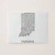 Indiana map jigsaw puzzle | Zazzle