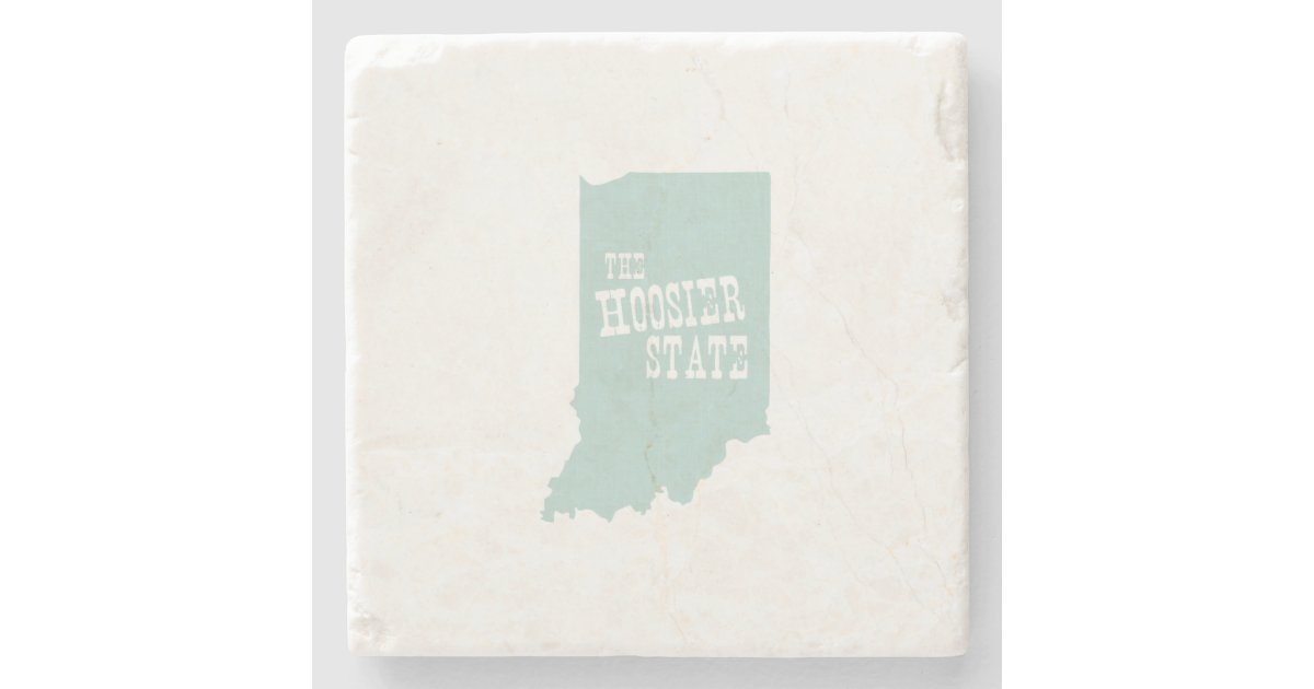 Indiana Nickname Hoosier State Stone Coaster | Zazzle