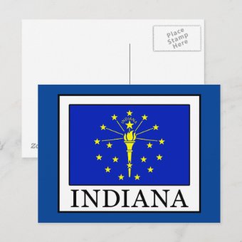 Indiana Postcard | Zazzle
