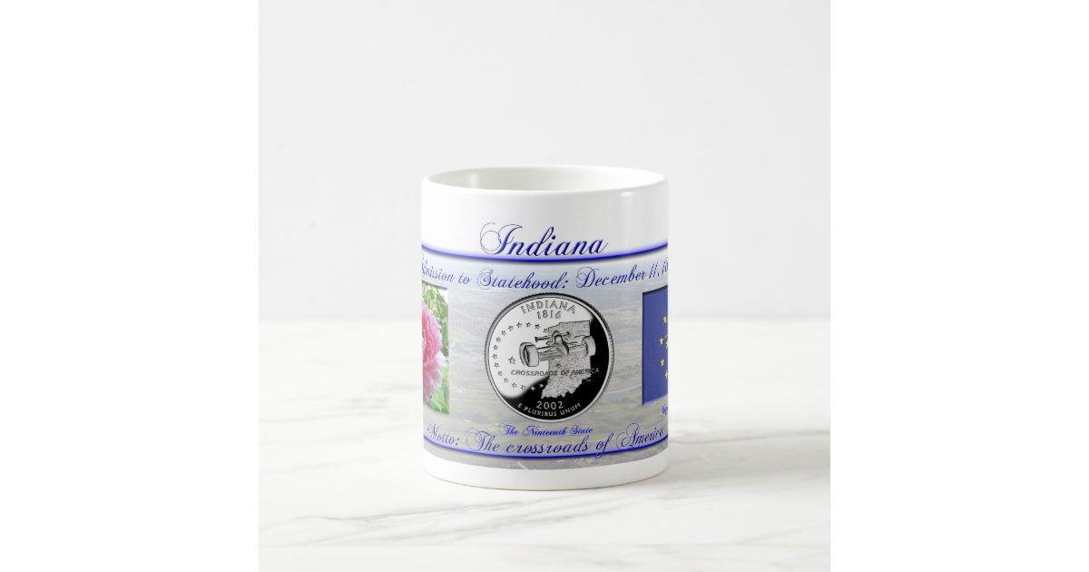 Indiana State Commemorative Coffee Mug | Zazzle