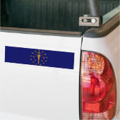 Indiana State Flag Design Bumper Sticker | Zazzle