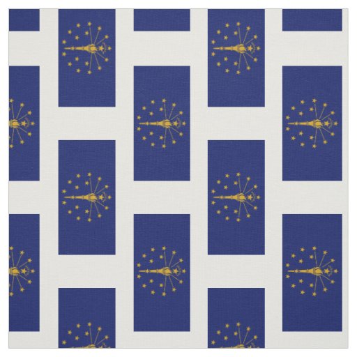 Indiana State Flag Fabric | Zazzle