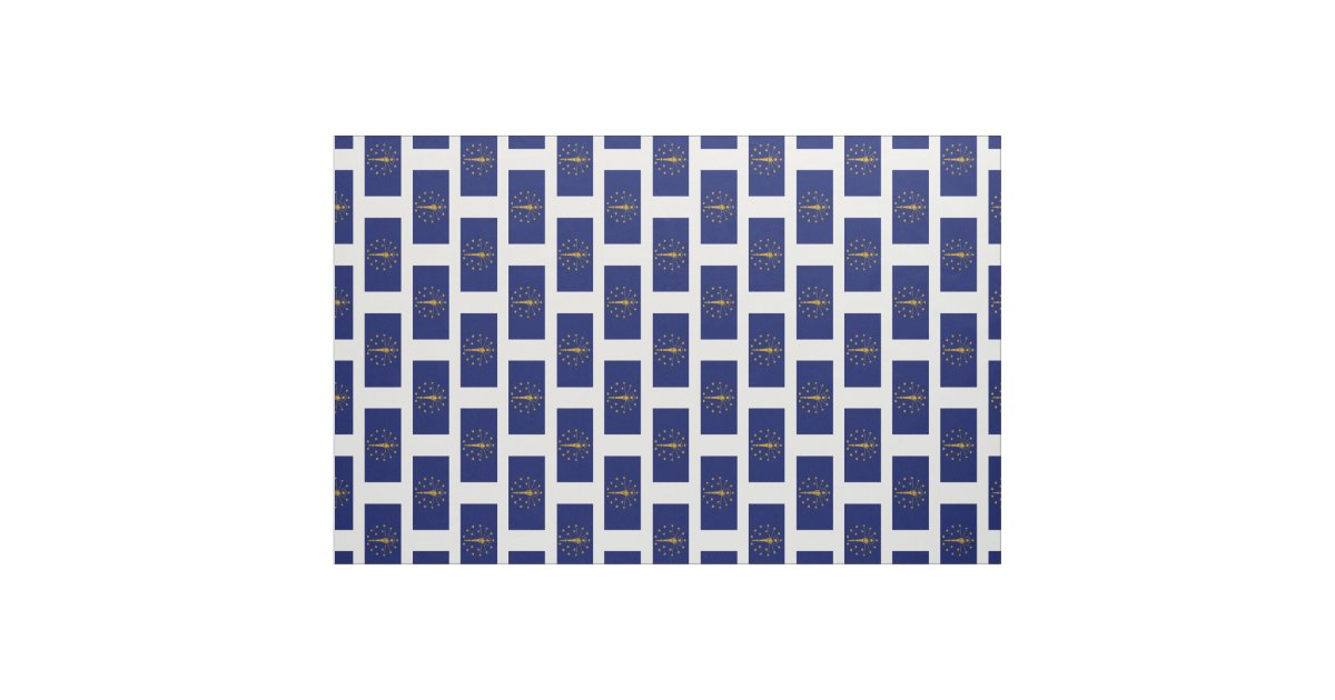 Indiana State Flag Fabric | Zazzle