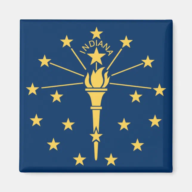 Indiana State Flag Magnet | Zazzle