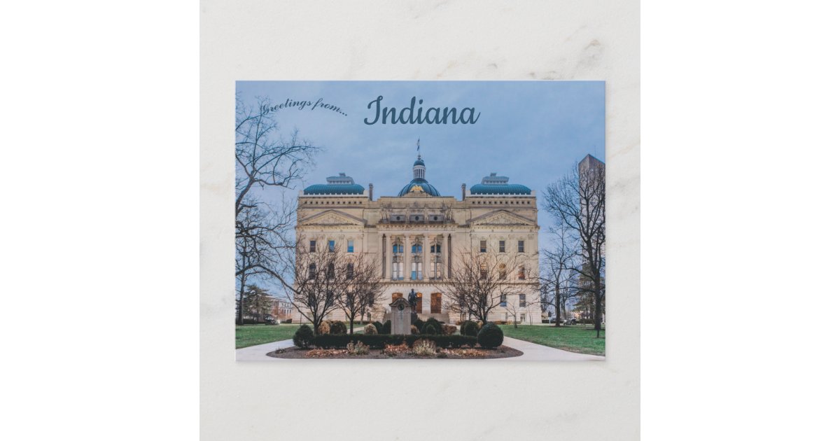Indiana State House Indianapolis Indiana Postcard | Zazzle