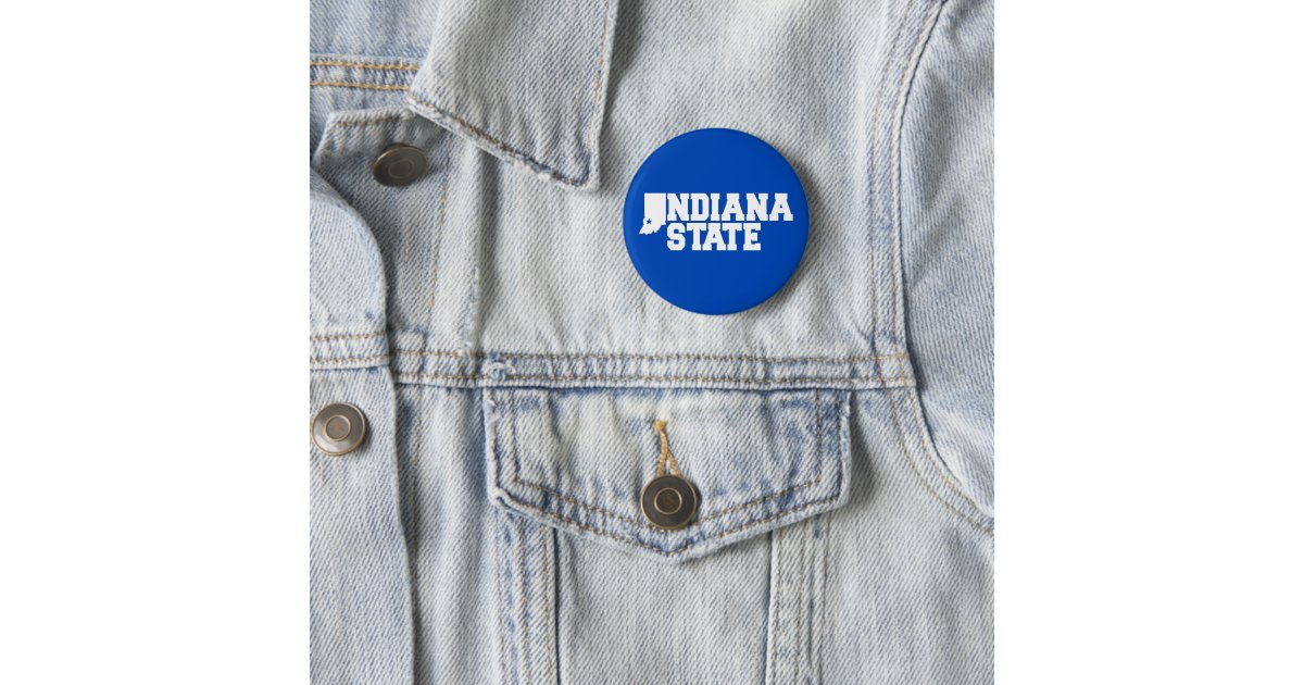 Indiana State Logo Button | Zazzle