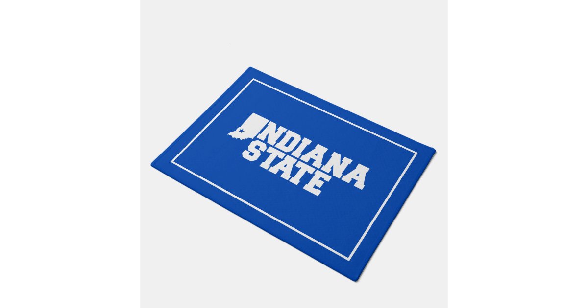 Indiana State Logo Doormat | Zazzle