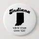 INDIANA STATE MOTTO T-SHIRT PINBACK BUTTON | Zazzle