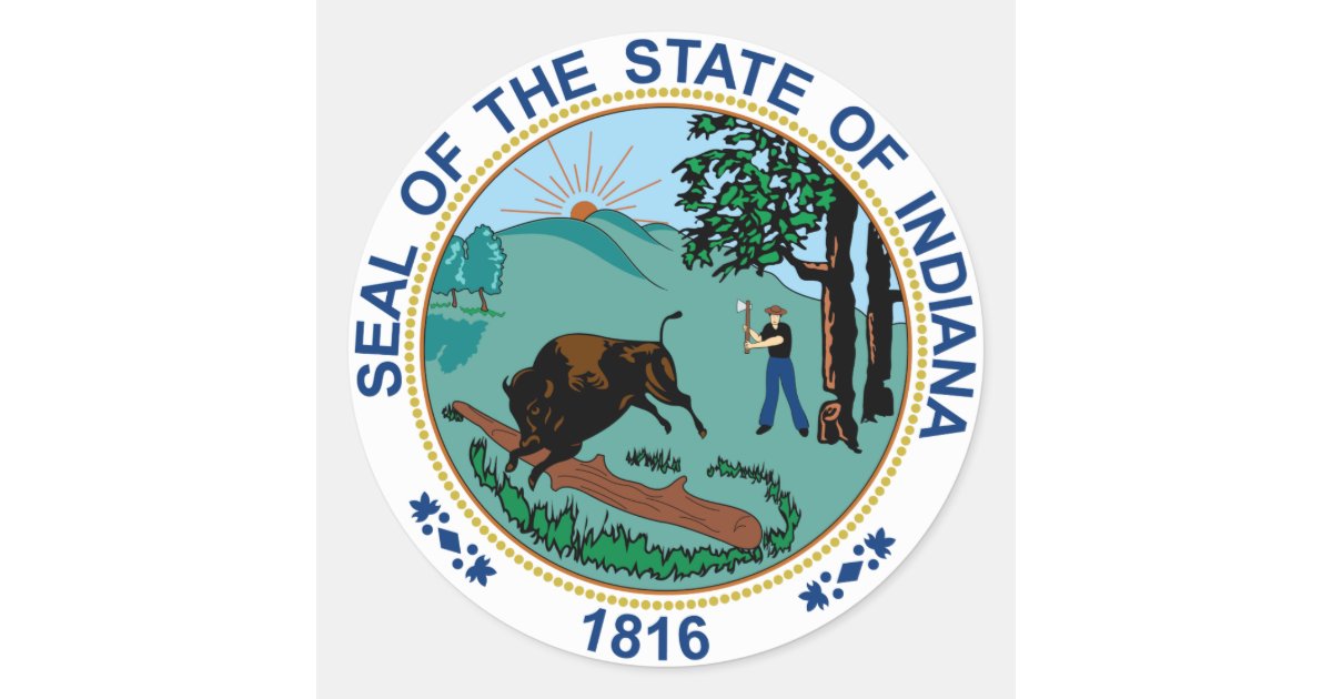 Indiana State Seal | Zazzle