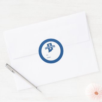 Indiana State University Graduation Classic Round Sticker | Zazzle